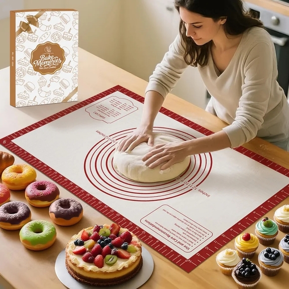 Kitchen | Silicone Baking Mat Non Stick Pastry Mat Sheet For Dough ...